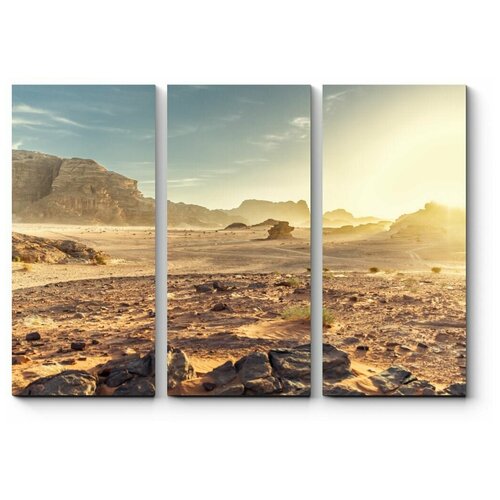 Модульная картина Освещенная солнцем пустыня 130x93
