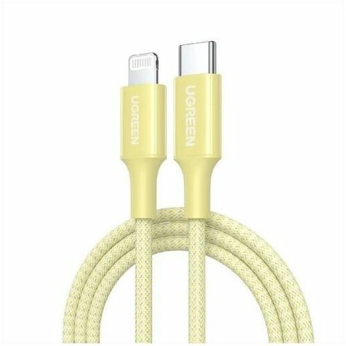 Кабель UGREEN US532 (90492) Lightning To USB-C PD Charging Cable. Длина: 1м. Цвет: желтый