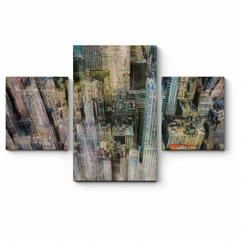 Модульная картина Размытые небоскребы140x91