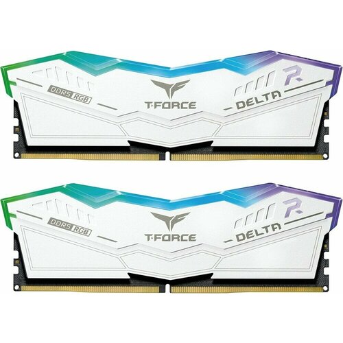 Оперативная память 64Gb DDR5 6000MHz Team T-Force Delta RGB (2x32Gb KIT) (FF4D564G6000HC38ADC01)