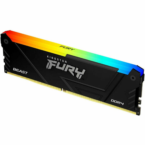 Оперативная память Kingston 16GB DDR4 3733MHz DIMM FURY Beast Black RGB XMP KF437C19BB12A/16 CL19, 1.35V 288-pin Non-ECC