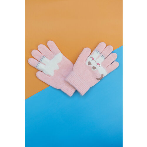 Перчатки Мария, размер 16, розовый, мультиколор