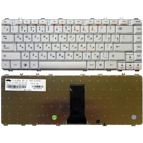 Клавиатура для ноутбука Lenovo IdeaPad Y550-4A plus-1 белая