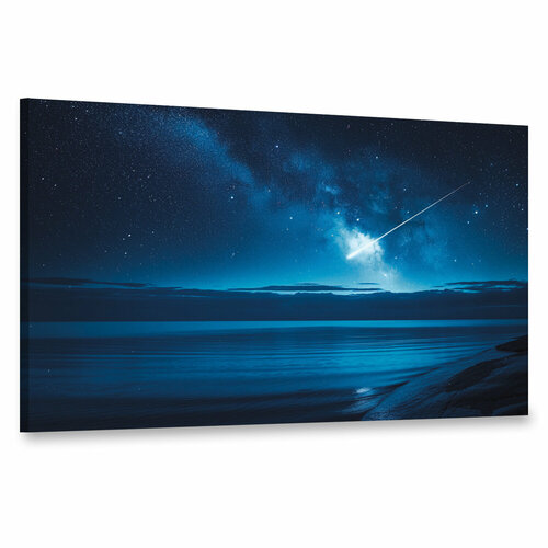 Интерьерная картина 100х60 "Звезда, пленяющая сиянием морской ночи"