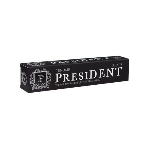 Набор из 3 штук President зубная паста President Renome для мягкого отбелевания 75мл