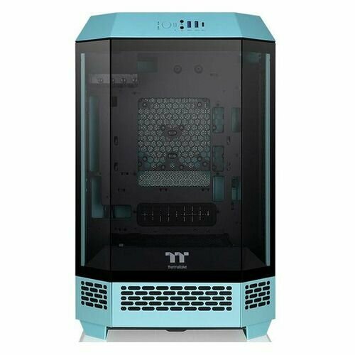 Корпус miniITX Thermaltake The Tower 300 Turquoise, Micro-Tower, без БП, голубой [ca-1y4-00sbwn-00]