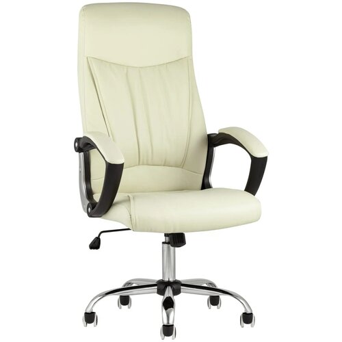 Компьютерное кресло STOOL GROUP TopChairs Tower офисное, обивка: искусственная кожа, цвет: бежевый