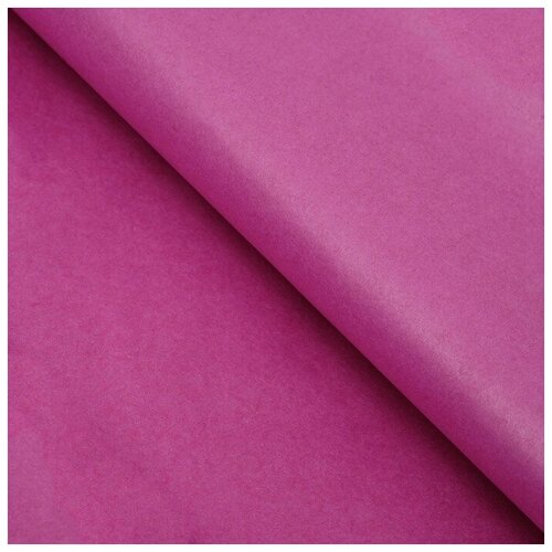 Бумага упаковочная тишью, ярко-розовый, 50 х 66 см (10 шт)