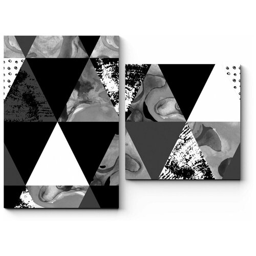 Модульная картина Узор из треугольников 90x68