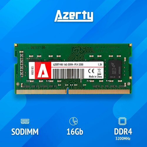 Оперативная память Azerty SODIMM DDR4 16Gb 3200 MHz