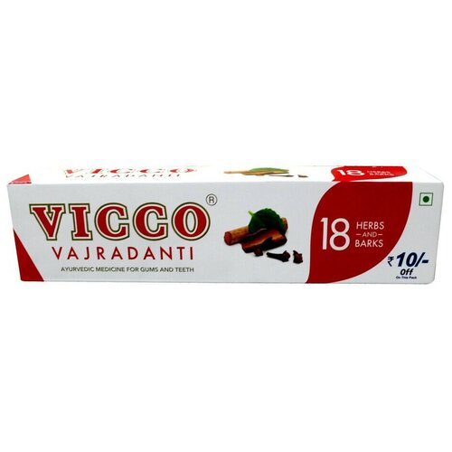 Аюрведическая зубная паста для зубов и десен Викко Ваджраданти / VICCO Vajradanti, 100 гр