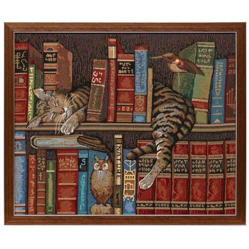 Гобеленовая картина "Библиотекарь" 66х57 см