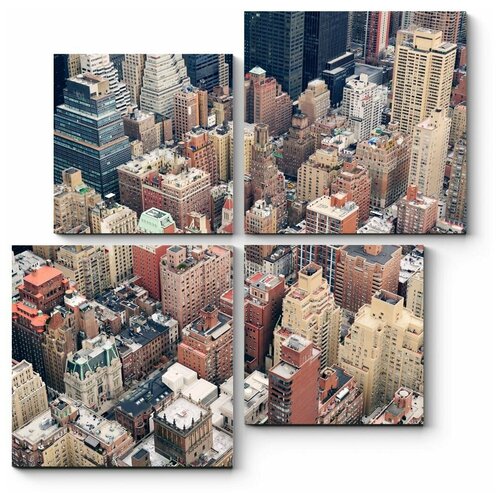 Модульная картина Городской пейзаж Нью-Йорка140x140