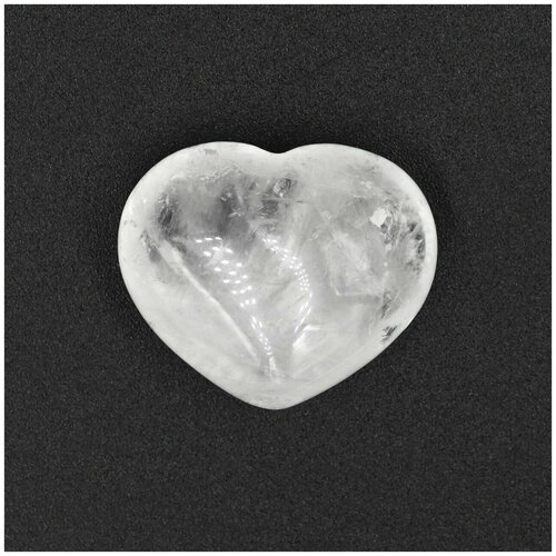 Натуральный камень (минерал) "Сердце", горный хрусталь 3 х 2,5 см