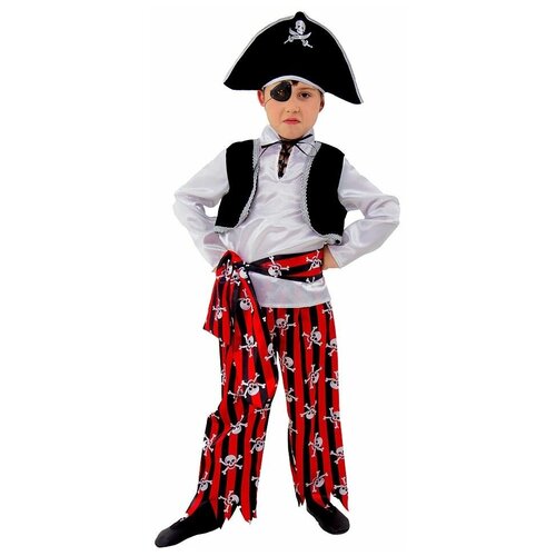 Батик Карнавальный костюм Пират, рост 134 см 7012-134-68
