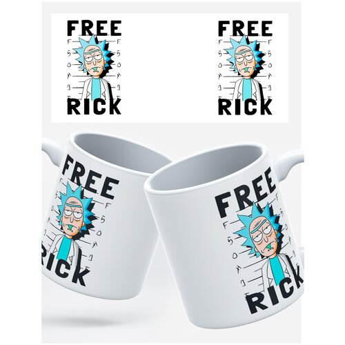 Кружка RocketCup с принтом "Rick and Morty" Рик и Морти мультсериал