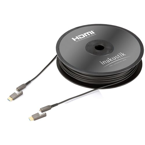 Кабель HDMI INAKUSTIK Exzellenz Profi HDMI2.0 optical fiber cable 18Gbps, Typ D>A, 15.0 m,0092431015