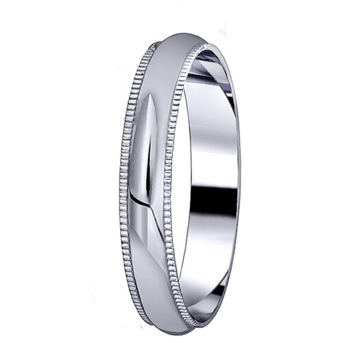 Кольцо обручальное Юверос, серебро, 925 проба, размер 17, белый