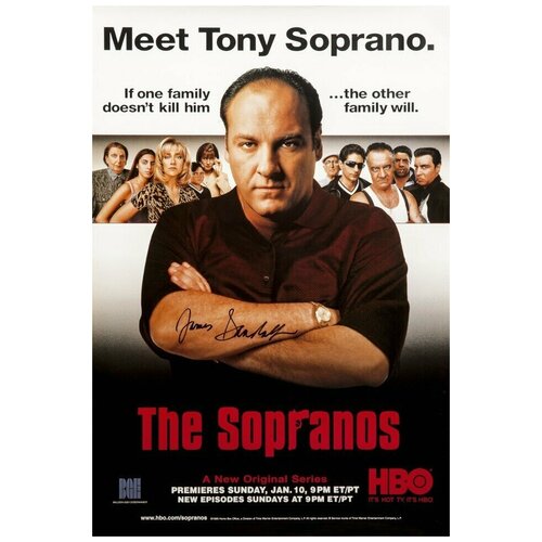 Плакат, постер на холсте The Sopranos/Клан Сопрано. Размер 21 х 30 см