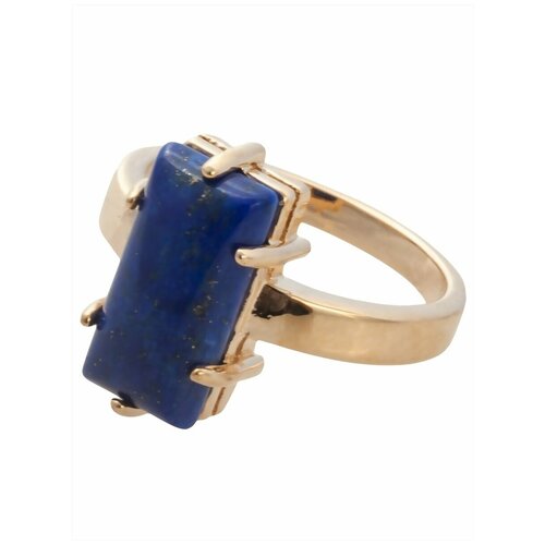 Кольцо помолвочное Lotus Jewelry, лазурит, размер 20, синий