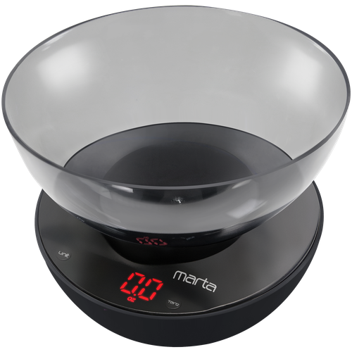 Кухонные весы MARTA MT-1648, черный жемчуг