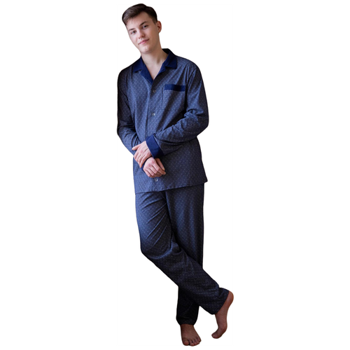 Пижама  Lika Dress, размер 52, синий