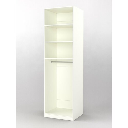Гардеробный шкаф "Комфорт" №3, Белый 70 x 60 x 240 см