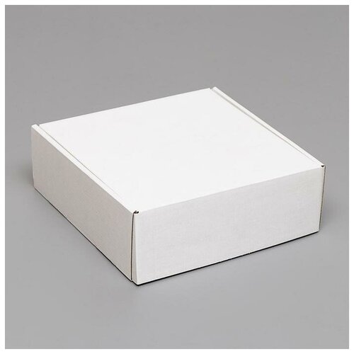 Коробка самосборная, белая, 23 х 23 х 8 см 6914771