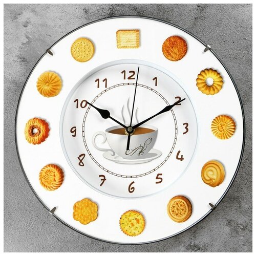 Часы настенные, серия: Кухня, "Печеньки", d=30 см 911434