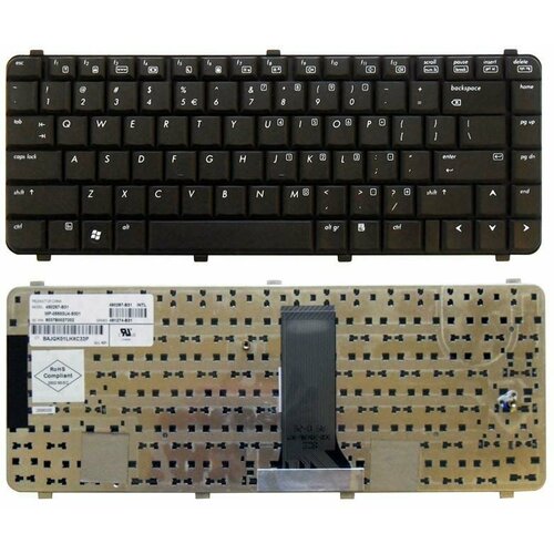 Клавиатура для ноутбука HP Compaq 6530S 6730S 6535S 6735S 6531S 6731S черная