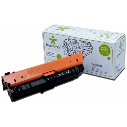 Картридж Tonerman W2120X 212X без чипа для HP Color LaserJet M554, M554DN, M555, M555DN, M555X, M578, M578C Enterprise