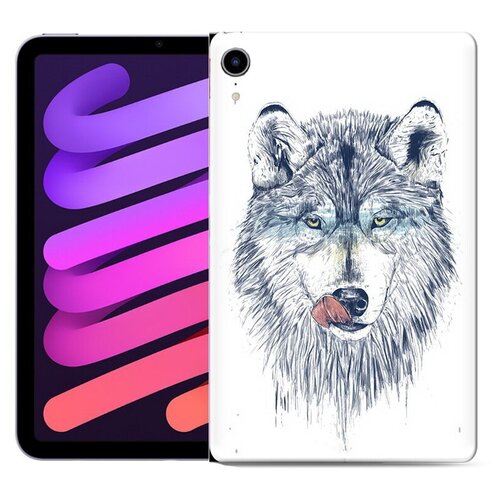 Чехол задняя-панель-накладка-бампер MyPads голодгый волк для Apple iPad mini 6 2021 противоударный