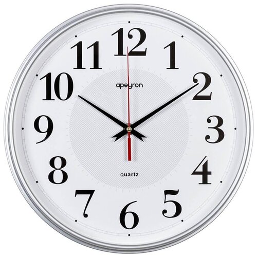 Часы настенные кварцевые Apeyron PL200907, серебро