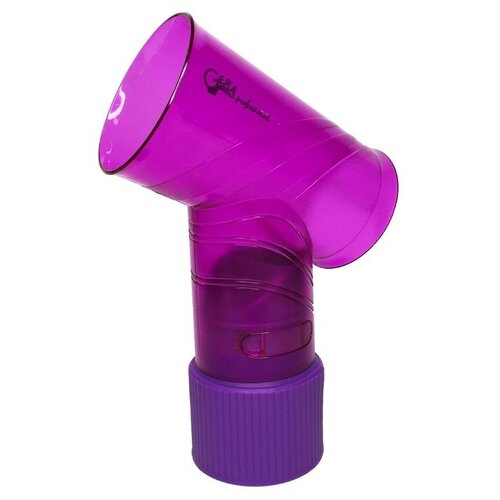 Gera Professional, Насадка на фен для создания локонов, цвет светло-фиолетовый, пластик
