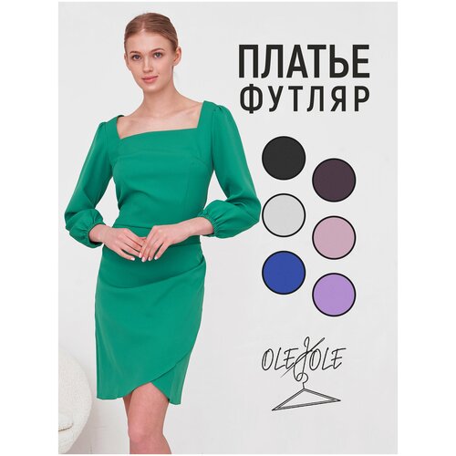 Платье OleJole, размер M, зеленый