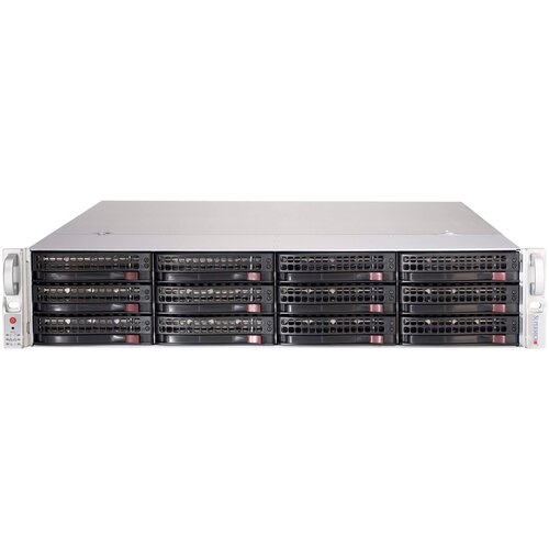 Сервер Supermicro SuperStorage 5029P-E1CTR12L без процессора/8 ГБ DDR4/без накопителей/количество отсеков 3.5" hot swap: 12/2 x 800 Вт
