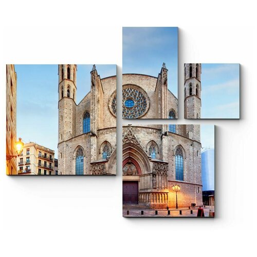 Модульная картина Церковь Святой Марии, Барселона82x68