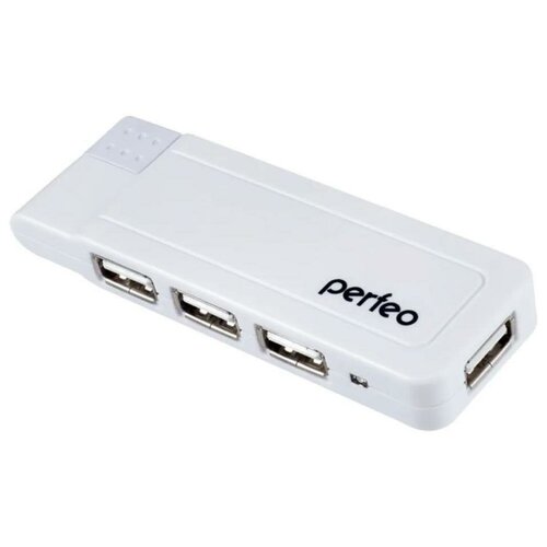 USB-концентратор Perfeo USB-HUB 4 Port белый PF-VI-H021 (белый)