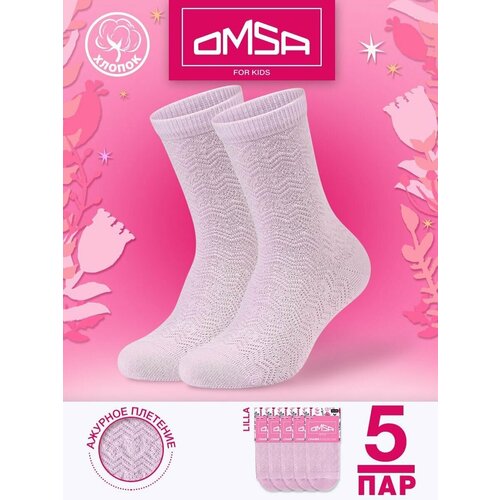Носки Omsa размер 35-38 (20-22), фиолетовый