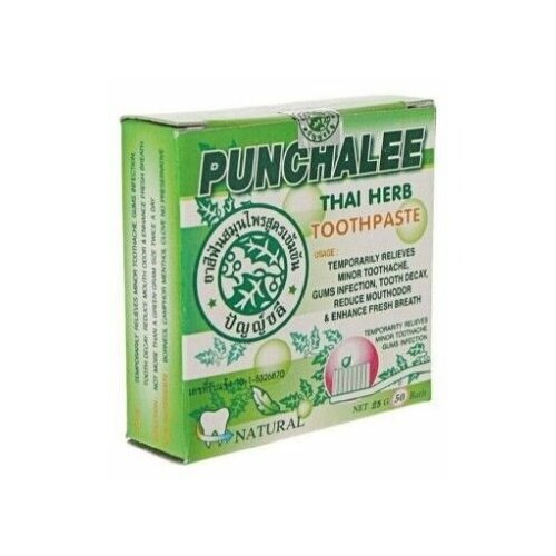 Punchalee Растительная зубная паста / Thai Herb Toothpaste, 25 грамм