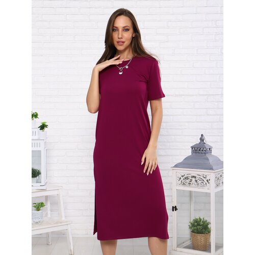 Платье Промдизайн, размер 46, бордовый