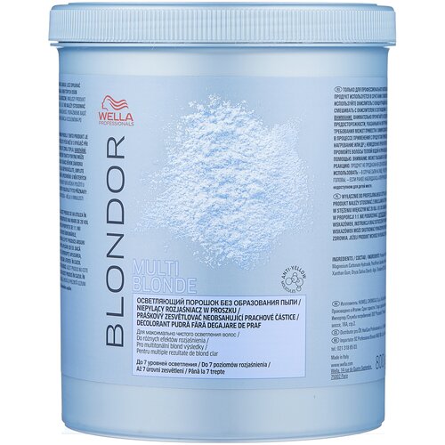 Wella Professionals Осветляющий порошок Blondor Multi Blonde 10 %, 800 мл