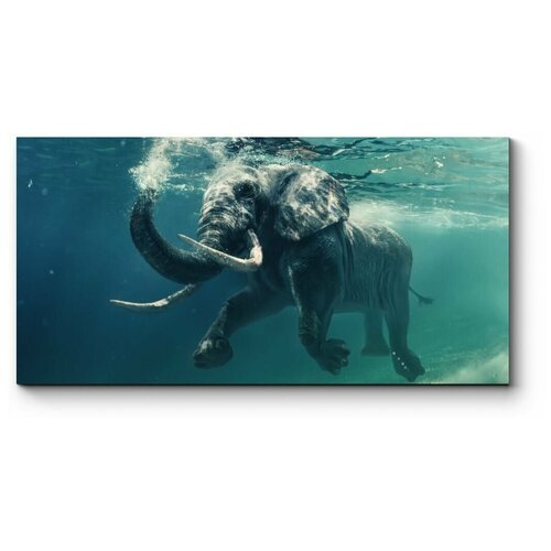Модульная картина Слон покоряет океан 110x55