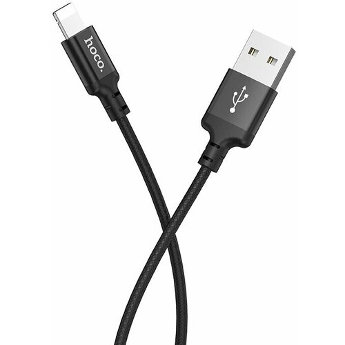 Набор из 3 штук Кабель USB 2.0 Hoco X14, AM/Lightning M, черный, 2 м