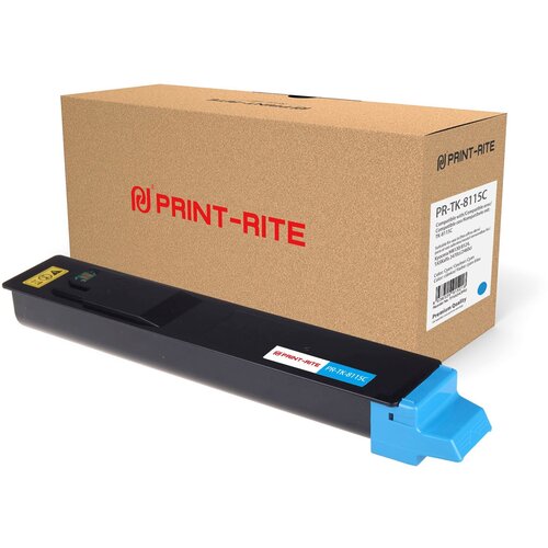 Тонер-картридж Print-Rite TFKA34CPRJ TK-8115C голубой (6000стр.) для Kyocera Mita Ecosys M8124cidn/M8130cidn