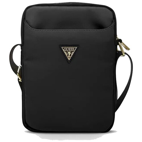 Сумка через плечо Guess Nylon Tablet bag with Triangle metal logo для планшетов 10" чёрная