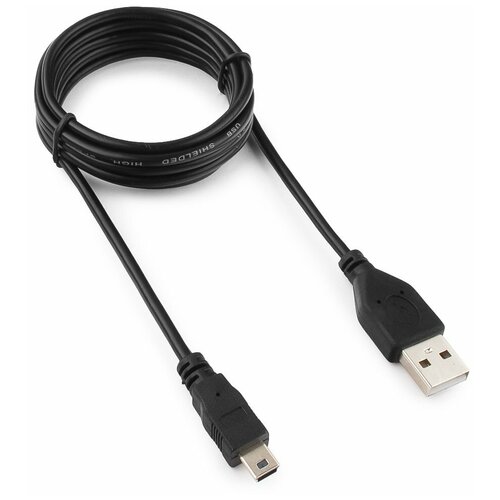 Кабель USB 2.0 Гарнизон GCC-USB2-AM5P-1.8M, AM/miniBM 5P, 1.8м, пакет