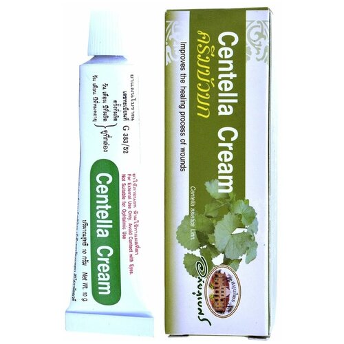 Мазь для тела высокоэффективная с экстрактом центеллы азиатской Abhaibhubejhr Centella Cream 10 гр