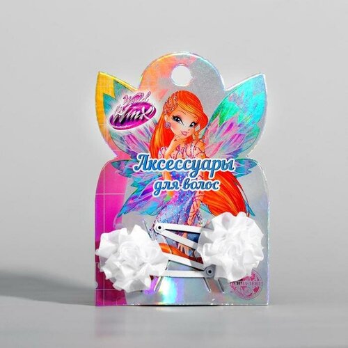 WINX Набор зажимов с цветком, 6 х 7,2 см, 2 шт "Феи", WINX