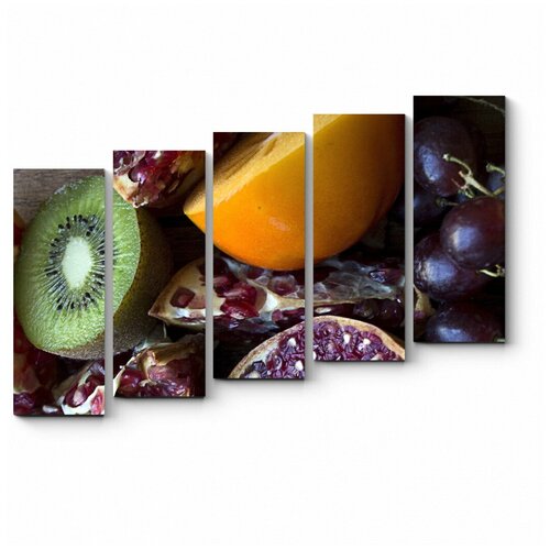 Модульная картина Экзотические фрукты 120x84